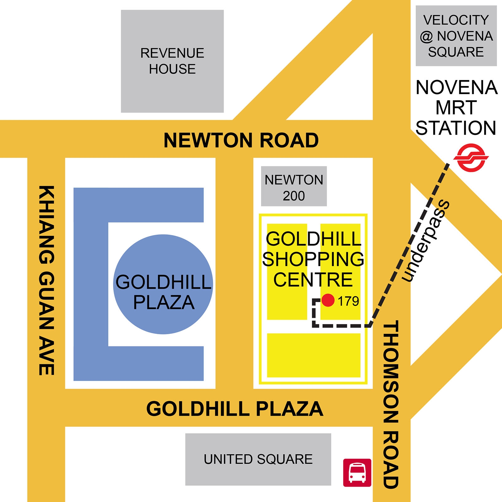 Novena Singapore Map